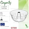 Amazon.com: SIMAX Clear Glass Fluted Bundt Cake Pan, Heat, Cold, and ...