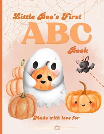 Little Boo’s First ABC Book Halloween Baby Shower Unique Guest Book ...