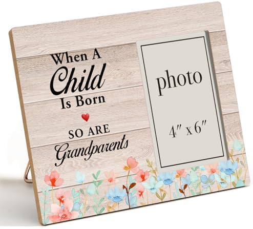 Amazon.com - New Grandkids Gift Wood Photo Frame Gift for First Time ...