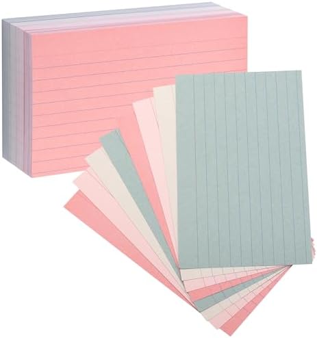 Mr. Pen- Lined Index Cards, 3" x 5", 180 Cards, Assorted Colors, Index ...