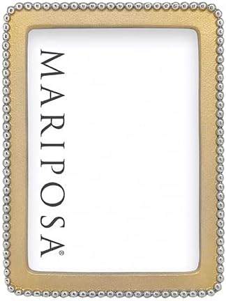 Amazon.com - MARIPOSA Beaded Gold 5x7 Frame