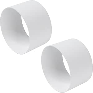 2 Pack 150mm Round Tube Male Connector - Ventilation System Accessory ...