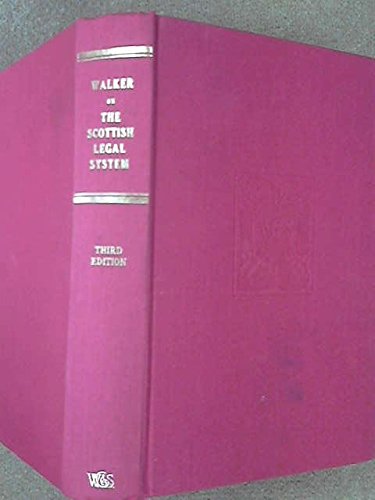 Scottish Legal System: An Introduction to the Study of Scots Law: David ...
