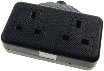 Ex-Pro 2 Gang High Impact Trailing Extension Socket, without Plug and ...