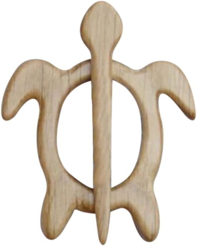 Amazon.com: Wooden Brooch Pin with Creative Design Handmade Animal ...