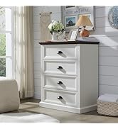 Amazon.com: IFGET 21" Tall Nightstand Set of 2, Farmhouse 18" Wide End Table with 3 Drawers ...