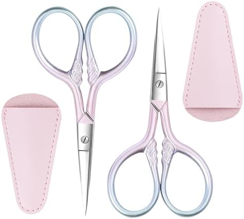 Amazon.com: 2 Pcs Eyebrow Scissors for Women, Professional Grooming ...