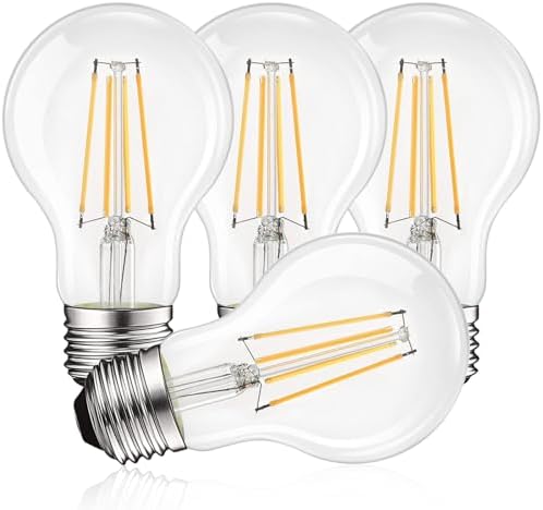 AXOTEXE Vintage LED Edison Bulbs 60 Watt Equivalent Dimmable, 2700K ...