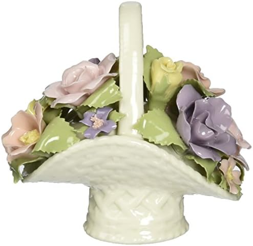 Amazon.com: Cosmos 80089 Fine Porcelain Flower Basket Musical Figurine ...
