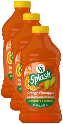 Amazon.com : V8 Splash Orange Pineapple Flavored Juice Beverage, 64 FL ...