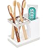 Amazon.com: mDesign Plastic Toothbrush and Toothpaste Storage Organizer ...