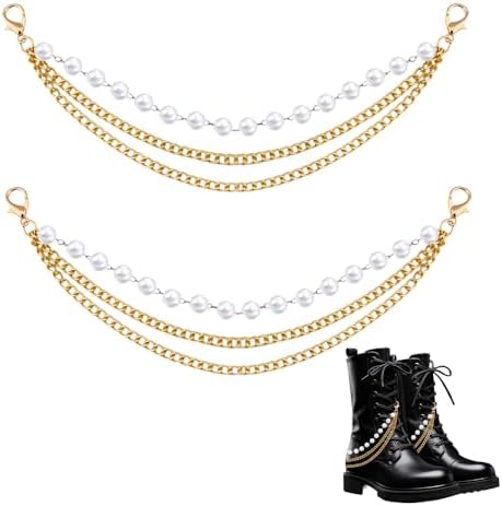 Amazon.com: Gold Shoe Charms Chain for Women Shoe Accessories Layer ...