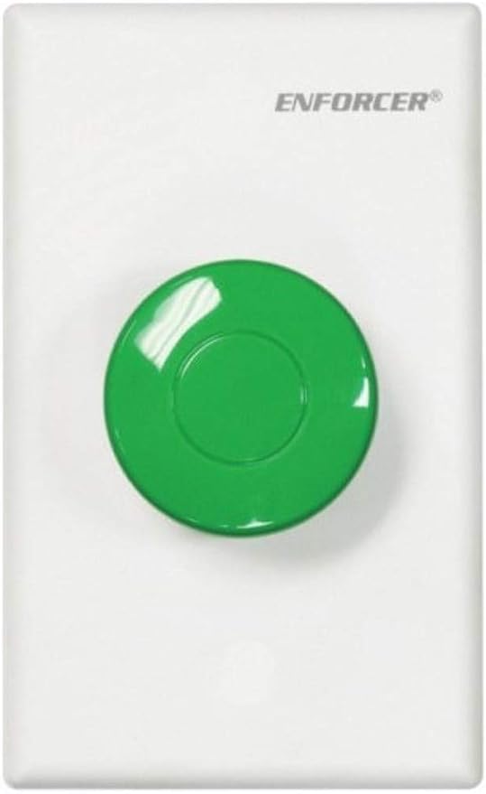 Amazon.com: Seco-Larm Enforcer Green Mushroom Button Push-to-Exit Plate ...