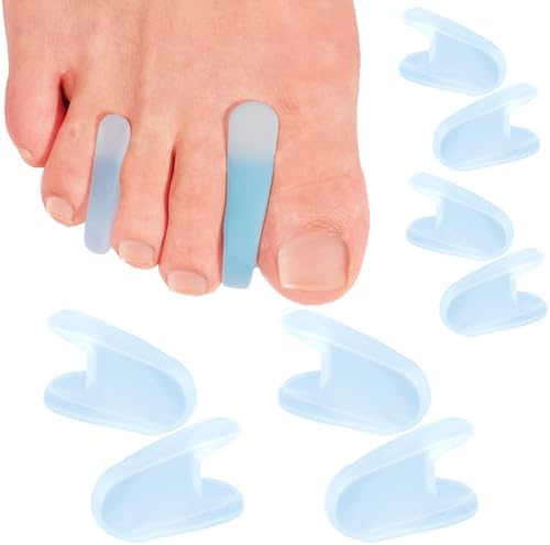 8 Pieces Toe Separator, Flared Gel Toe Separators Big Small Toe Spacers ...