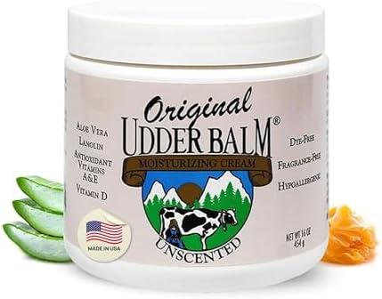 Original Udder Balm Unscented Moisturizing Cream 16Oz Jar : Amazon.co ...