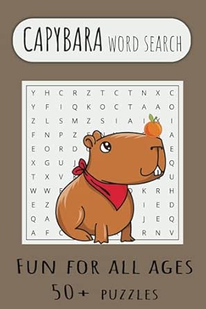 Capybara Word Search Puzzle Book: Fun and Silly Word Searches with Easy ...