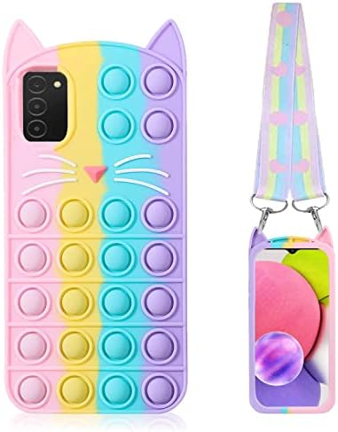 Amazon.com: GDDJONG Pop It Phone Case for Samsung Galaxy A03S, Kawaii ...