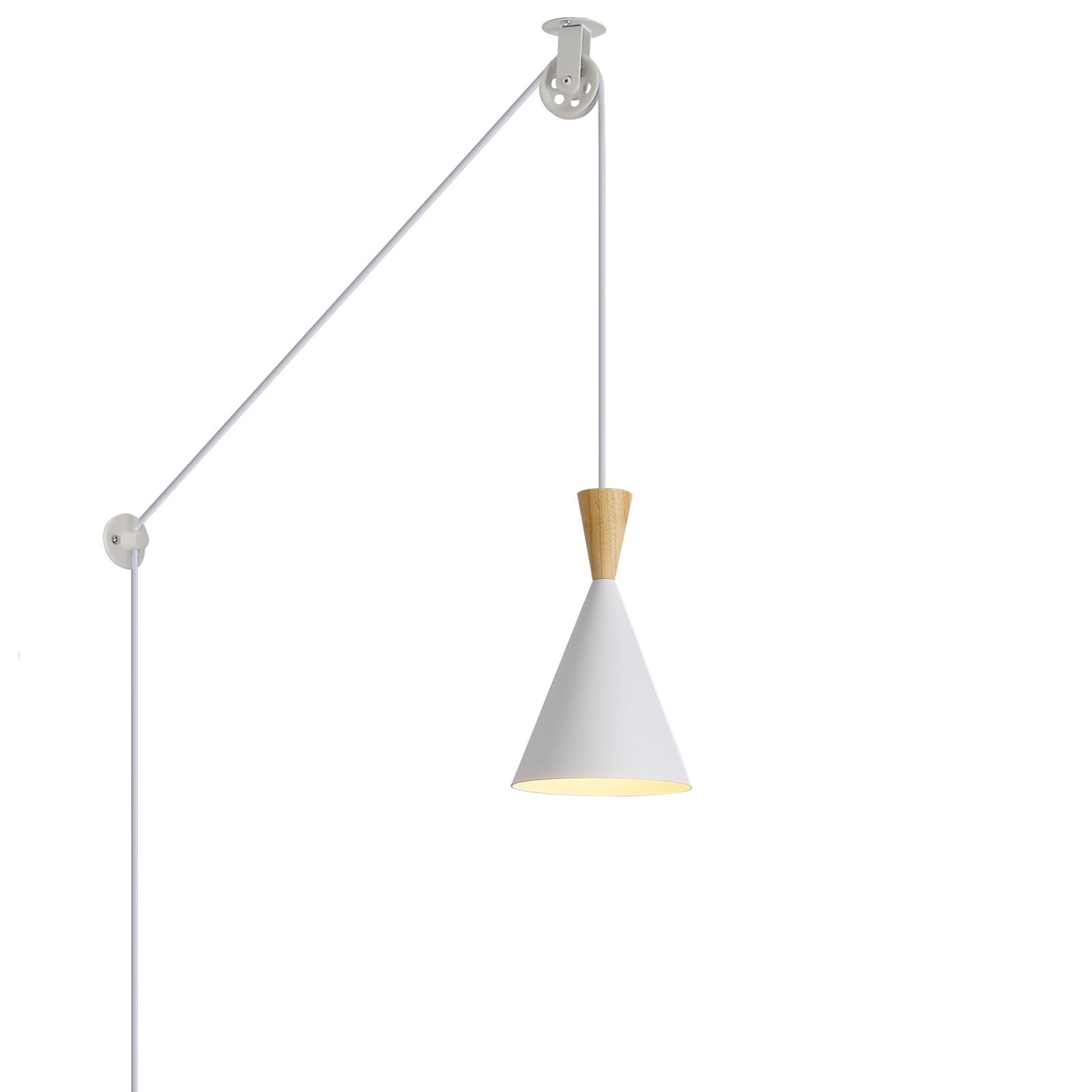 Focolux Modern Plug in Pendant Light Fixtures, Height Adjustable ...