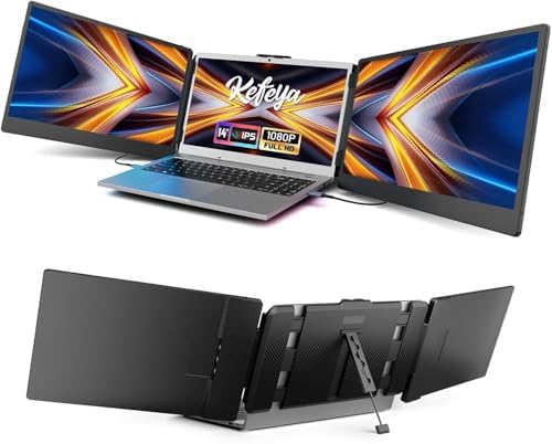 KEFEYA Laptop Screen Extender, 14" FHD 1080P IPS Portable Monitor ...