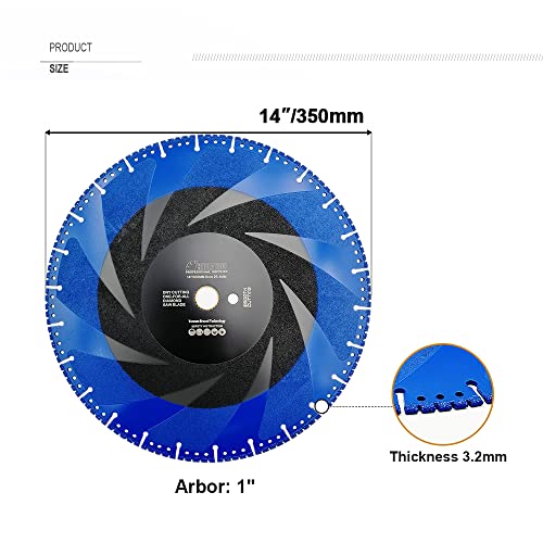 Snapklik.com : 14 Inch Metal Cutting Diamond Blade All Purpose Cut Off ...