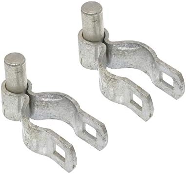 Amazon.com: Pressed Steel Chain Link Fence Post Hinge w/Bolt - (2 Sets ...