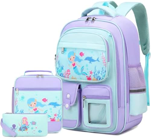 Amazon.com | GeeWin School Backpack Set for Girls, Kawaii Bunny Kids ...