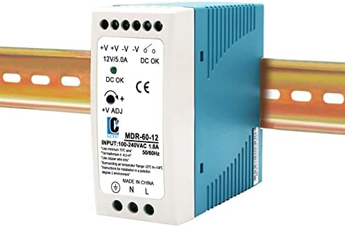 Amazon.com: DIN Rail DC 12V Switching Power Supply MDR 60W (Input:100 ...