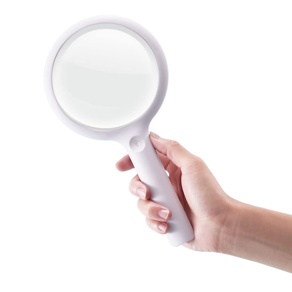 Amazon.com: LHWCCPIT Rechargeable Magnifying Glass with 20 LED Light ...