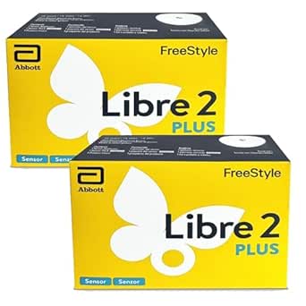 Abbott Freestyle Libre 2 Plus Sensor Pack of 2 for diabetes monitoring ...