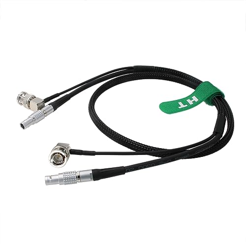 HangTon 2 pin to 2 pin Power Cable 3G HD SDI BNC for Teradek Bolt Bond Zacuto Gratical Eye 80cm ...