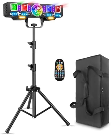 Amazon.com: Telbum DJ Lights with Stand, 7 in 1 DJ Light for Party, DMX ...