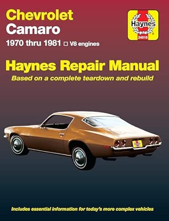 Chevrolet Camaro (70-81) Haynes Repair Manual: Scott Mauck, J. H ...