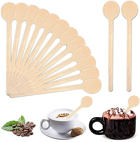 Wooden Coffee Stirrer, 100 Pcs Wood Coffee Stir Sticks, Wood Stirrers ...