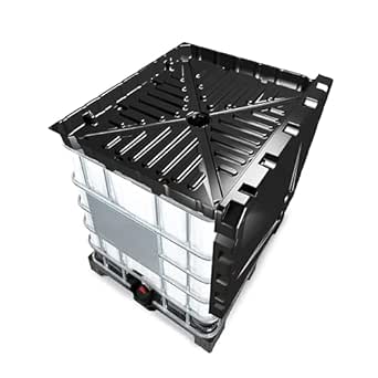 DENIOS® IBC Tote Funnel Kit in Black | w/Cover, Metal Platform & Locks ...