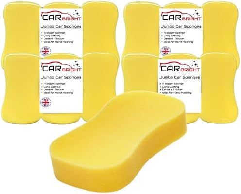 Jumbo Car Sponges (6 Pack) - Large Car Wash Sponges From Car Bright ...