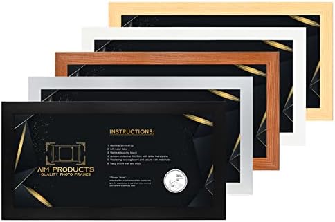 Panoramic Picture Frame Modern Photo Frame 24x12 inch Wall Mounting MDF ...