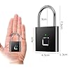 HEBEZON Smart Lock Fingerprint Biometric Padlock | Keyless & Password ...