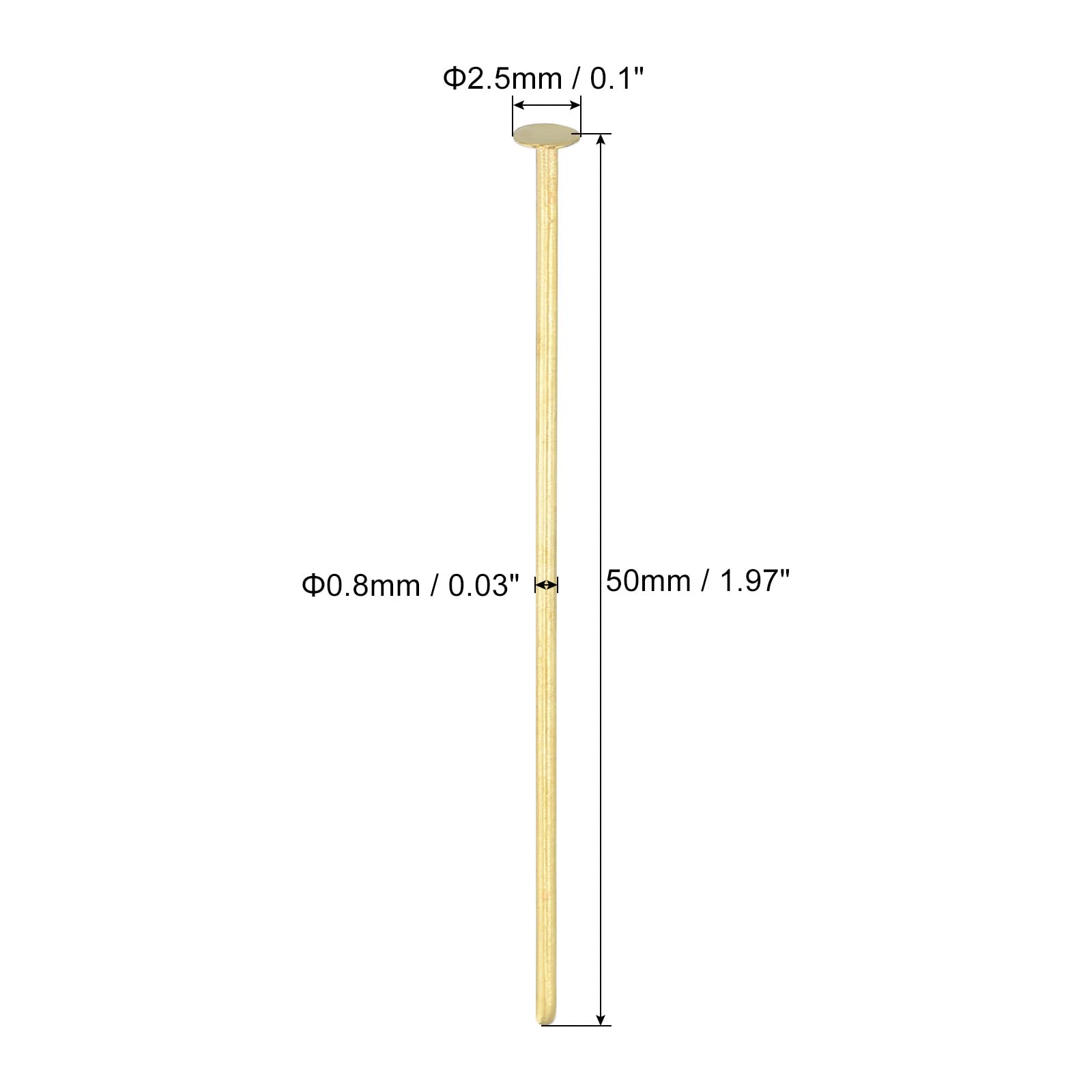 Snapklik.com : Chandelier Connector Clip Pins, 100 Pack 2.5mm OD X 50mm ...