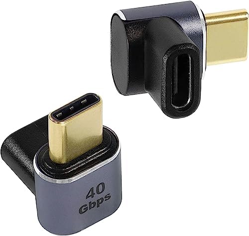 PremiumCord USB 4 Adapter, USB-C Stecker auf USB-C Buchse 90° M/F ...