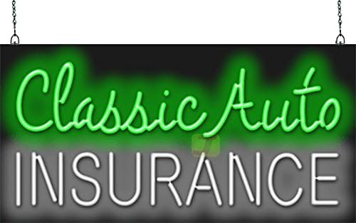 Amazon.com: Classic Auto Insurance Neon Sign : Tools & Home Improvement