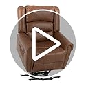 Amazon.com: mecor Power Lift Chair Dual Motor PU Leather Lift Recliner ...