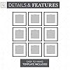 Amazon.com - Camden Reed 9 Piece Gallery Wall Frame Set, matted frames ...