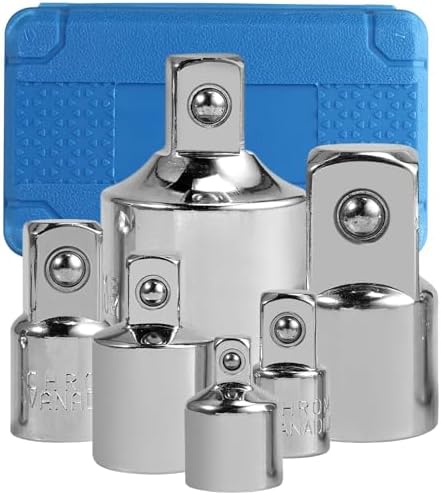 VORXEON 6Pcs SAE Impact Socket Adapter And Reducer Set 1/4" to 3/8", 3/ ...