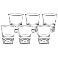 Buy Pure Source India Shot Glass Set, 30ml, Set of 6, Transparent ...