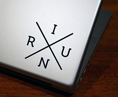 Amazon.com - I Run X Laptop Decal, Cross Country Runner Water Bottle ...