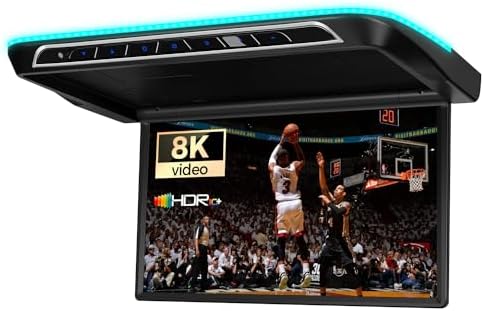 Amazon.com: 17.3 Inch Car Overhead Flip Down Monitor Screen Capable of ...