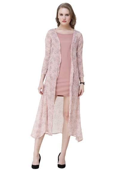 Buy Cation Women Georgette Printed Shrug for Women and Girls - Floral ...