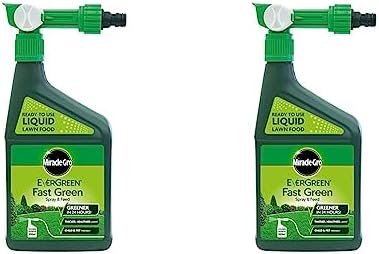 Miracle-Gro EverGreen Fast Green Spray & Feed, Liquid Lawn Food, 1 ...