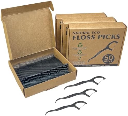 Amazon.com : Biodegradable Floss Picks, Natural Dental Flossers, Vegan ...