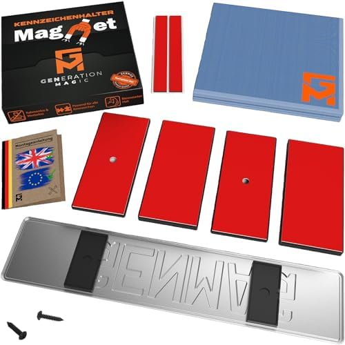 KLETTMAX® Original - Frameless Clip Number Plate Holder - Universal ...